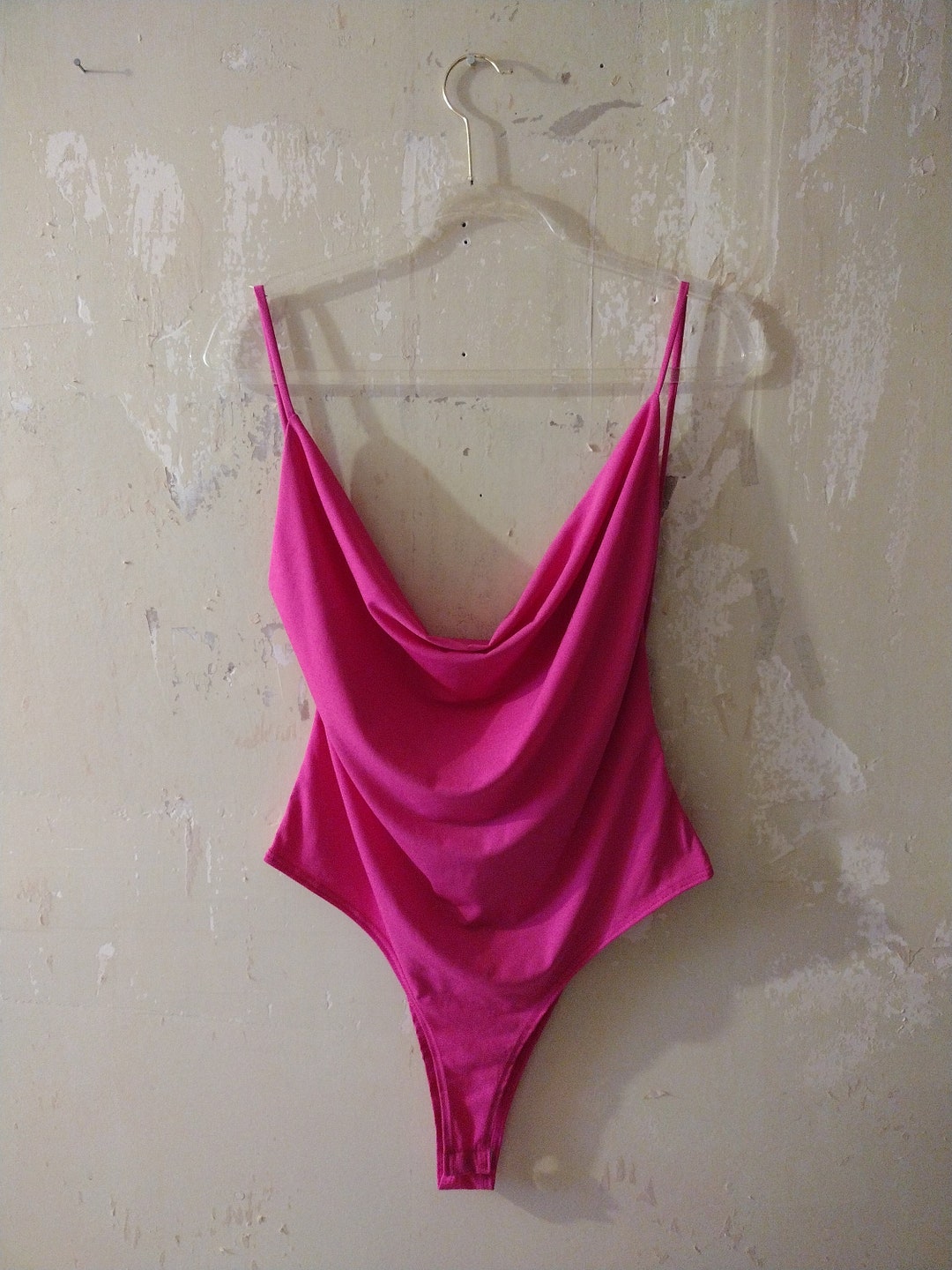 Women's Body Suit Hot Pink Teddy Body Suit Leotard Medium NEW - Etsy