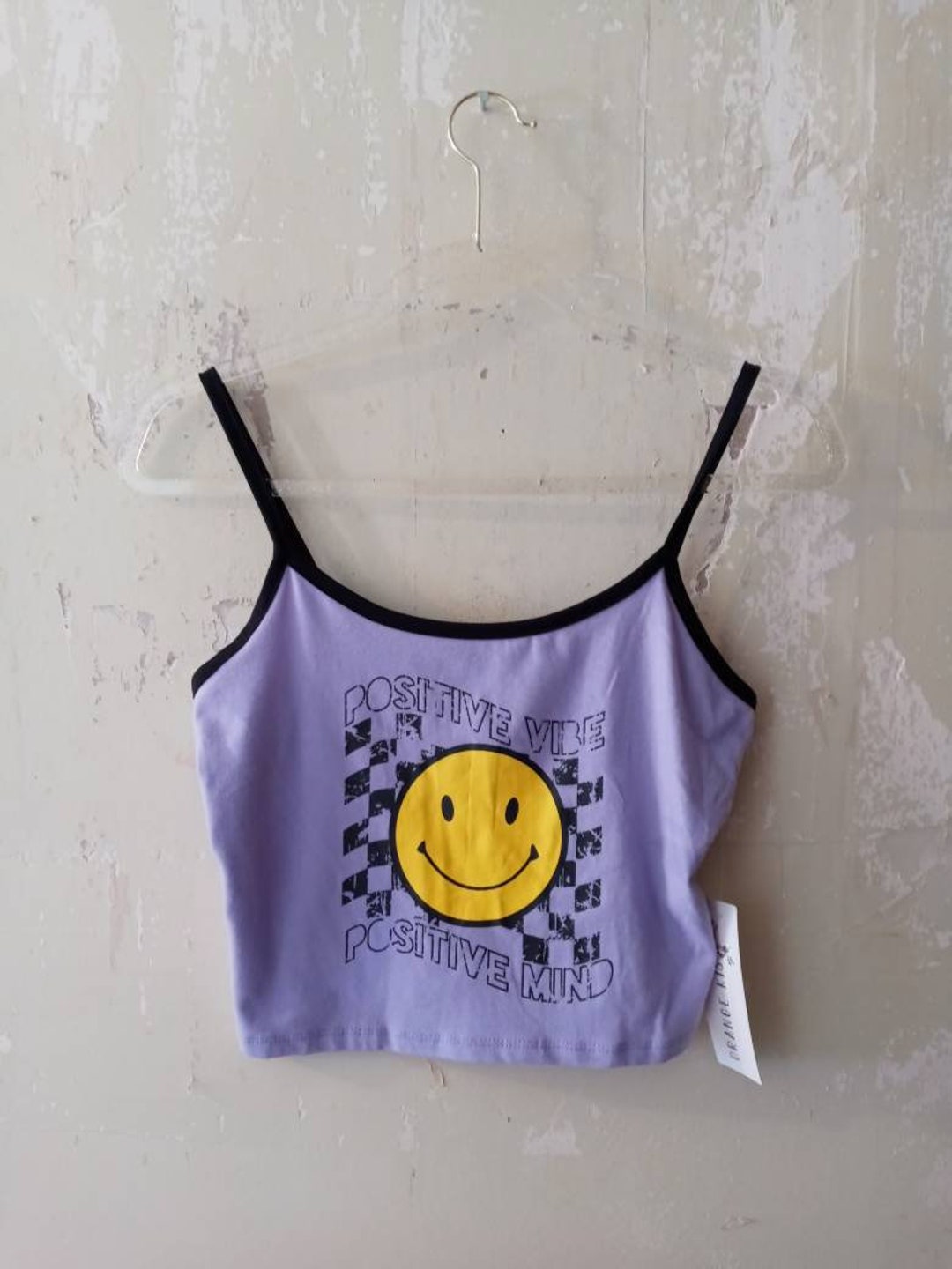 Women's Smiley Face Tank Top Positive Vibe Positive Mind - Etsy
