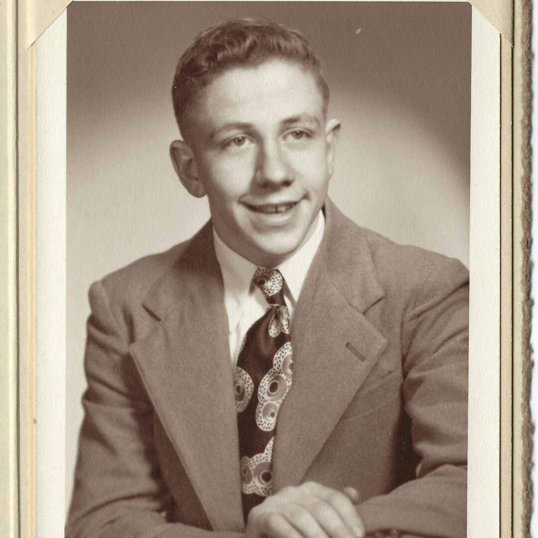 Fred. Undated Graduation/yearbook Portrait of a Handsome Young Man With ...