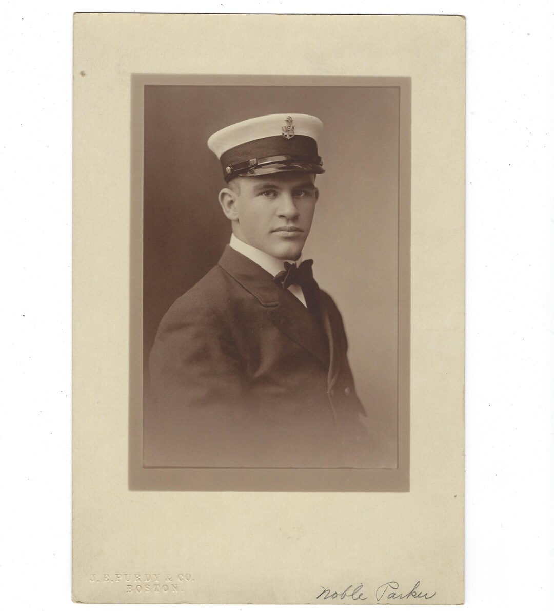 Noble Parker. Undated Portrait of a Handsome Young Man in Uniform. J.E ...