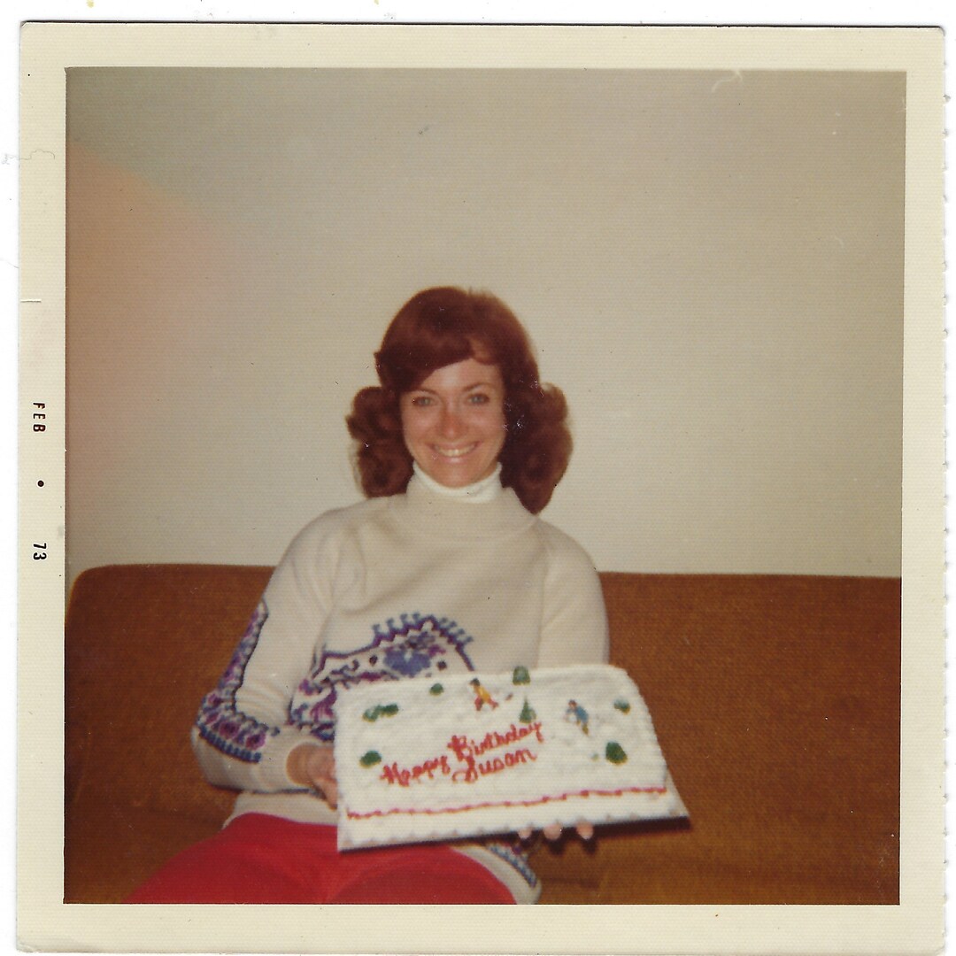 Happy Birthday Susan 1970s Vintage Snapshot of a Woman With Styled Hair ...