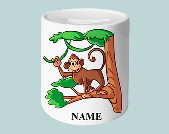 Monkey Piggy Bank - Etsy UK