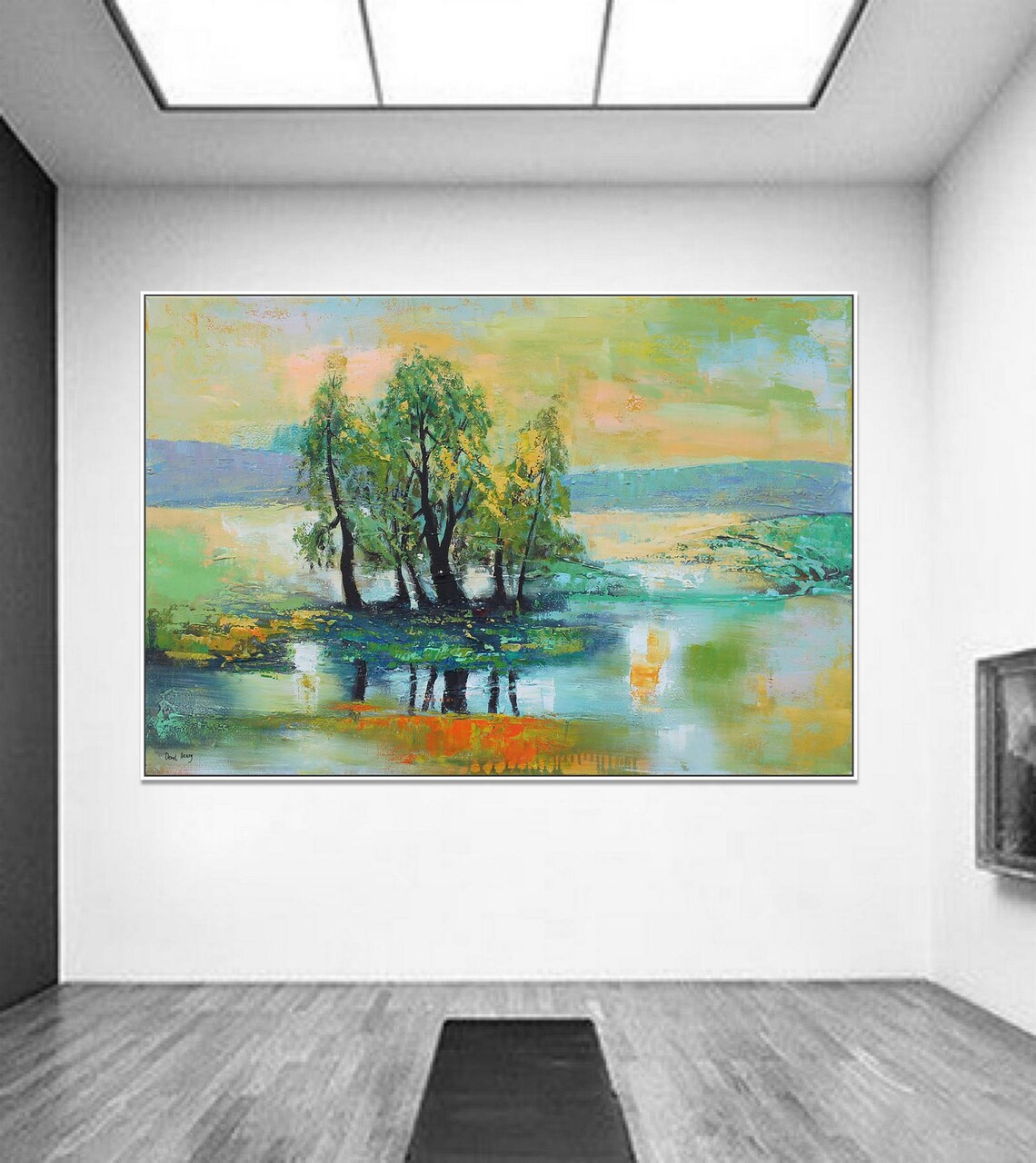 Large Abstract Landscape Painting Abstract Canvas Art - Etsy