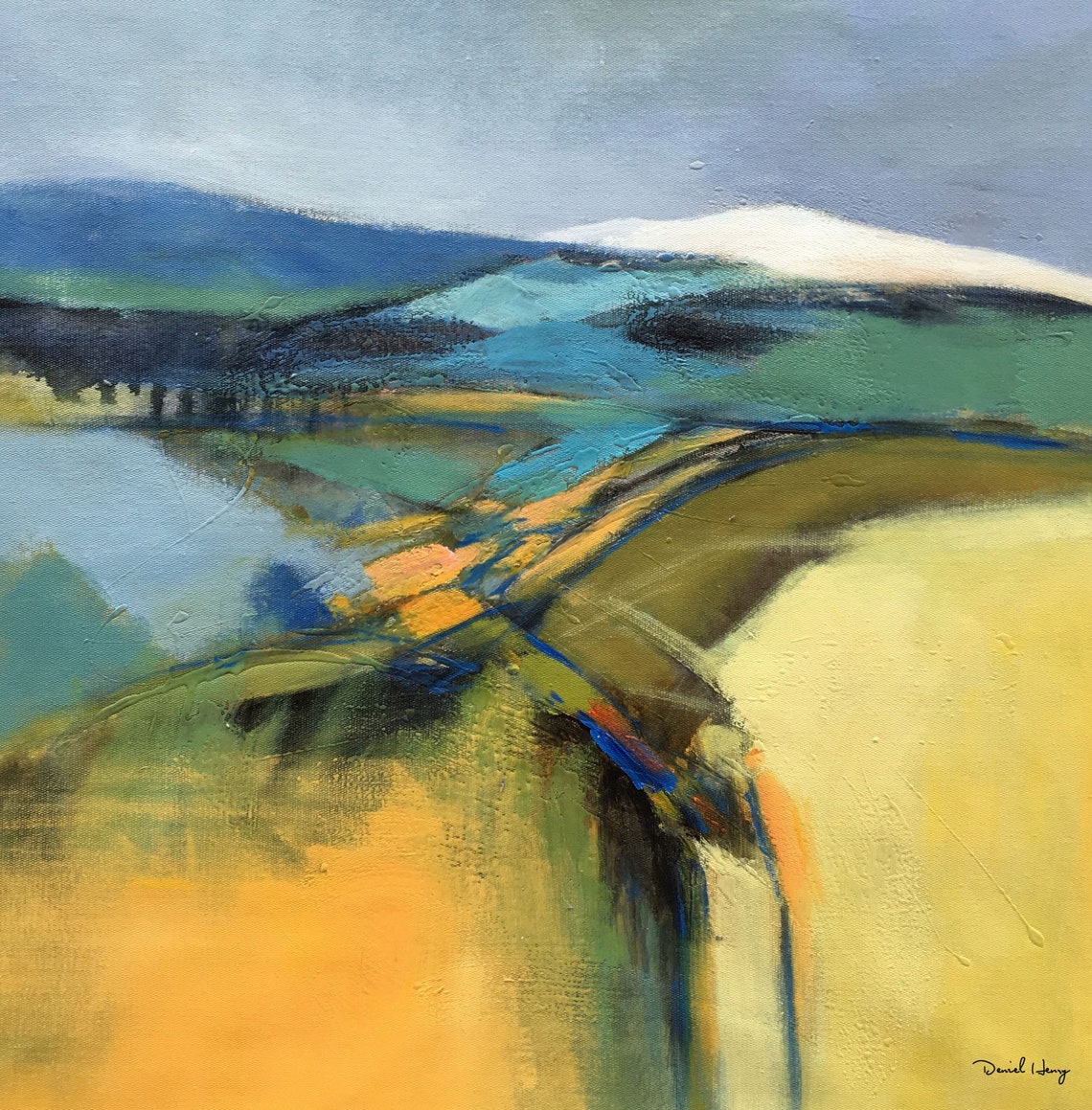 Oil Painting Abstract Landscape Abstract Canvas Painting - Etsy