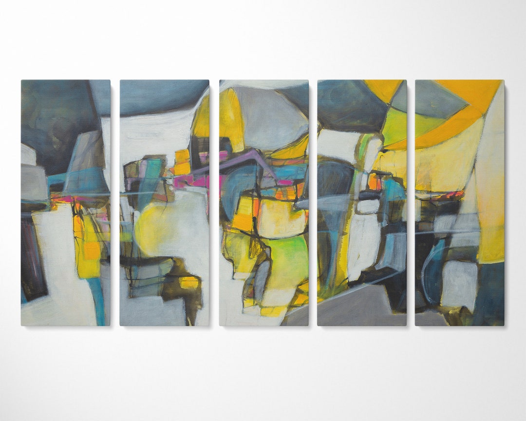5 Panel Wall Art, Paintings on Canvas, Modern Painting, Canvas Wall Art ...