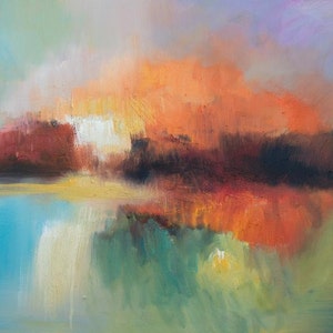 Rustic Wall Decor Original Abstract Painting Large Canvas - Etsy