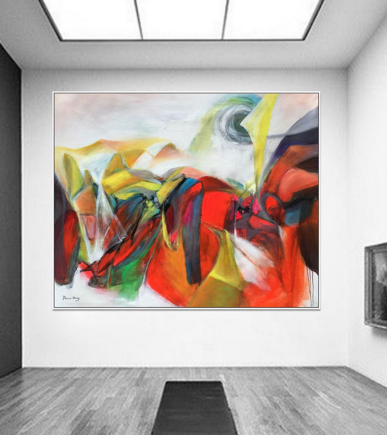 Abstract Canvas Painting Kitchen Decor Large Abstract | Etsy