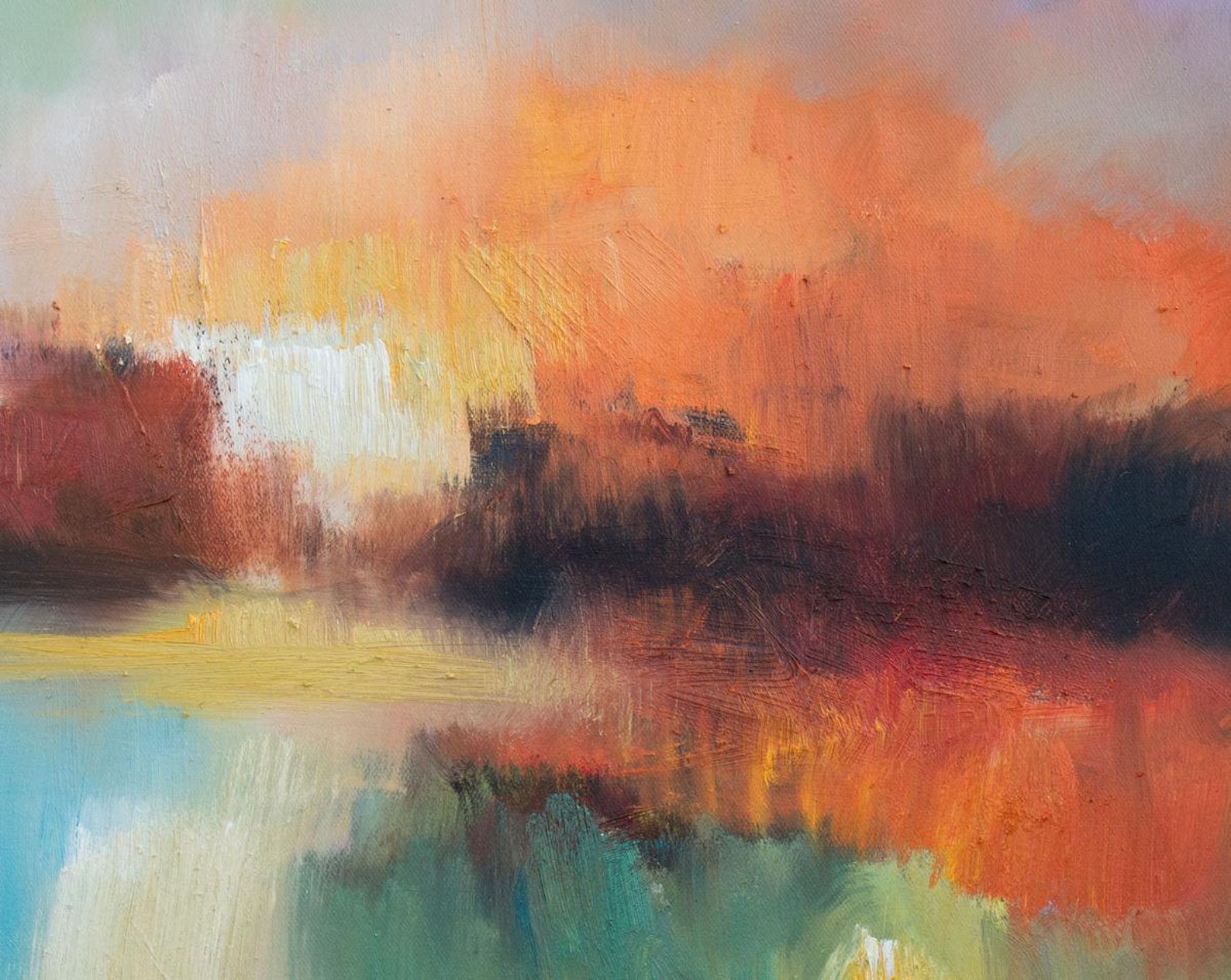 Rustic Wall Decor Original Abstract Painting Large Canvas - Etsy