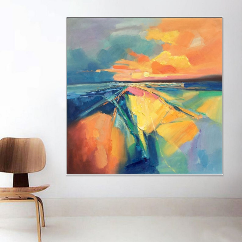Oil Painting Abstract Landscape Contemporary Painting | Etsy