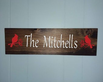 Personalized Cardinal Sign - Etsy