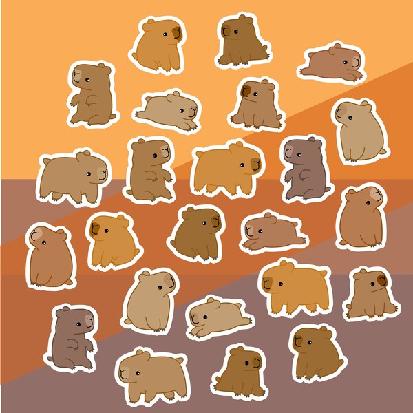 Capybara Stickers - Etsy
