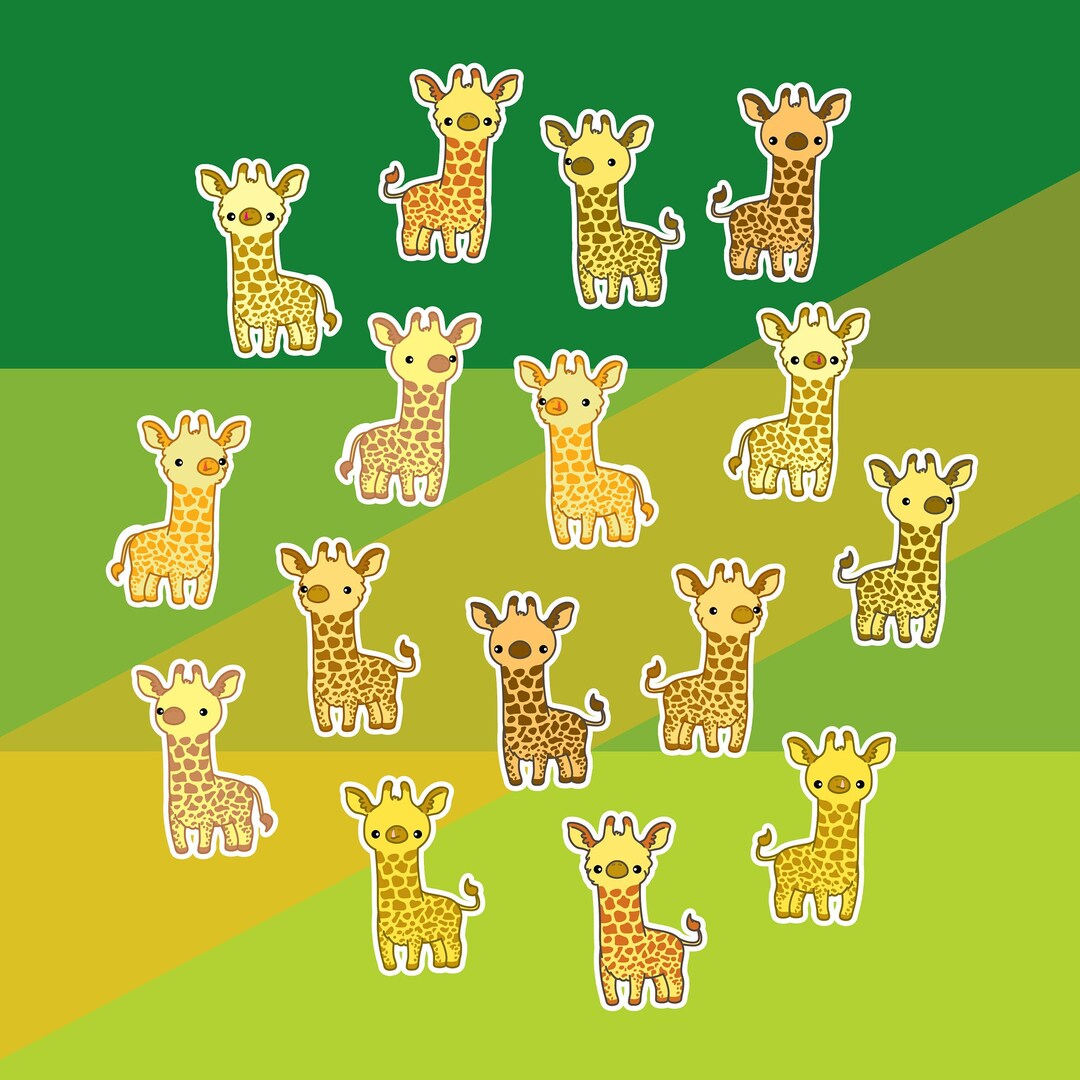 Giraffe Stickers Pack of 15 - Etsy