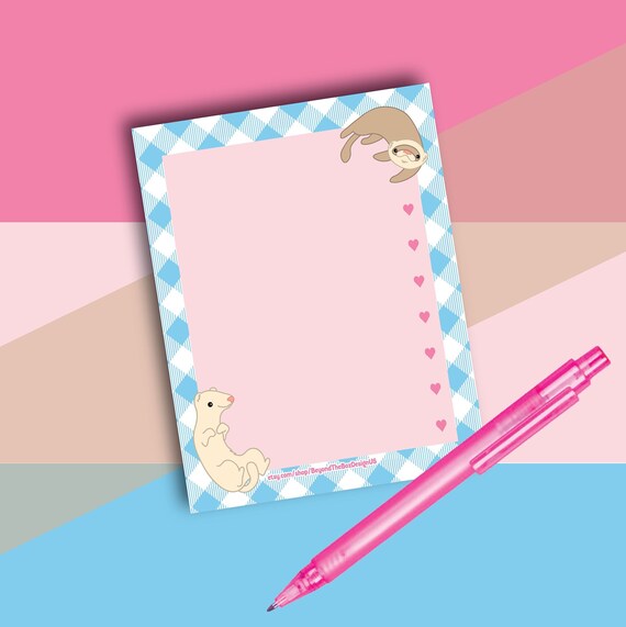 Ferret Notepad 30 Sheets | Etsy