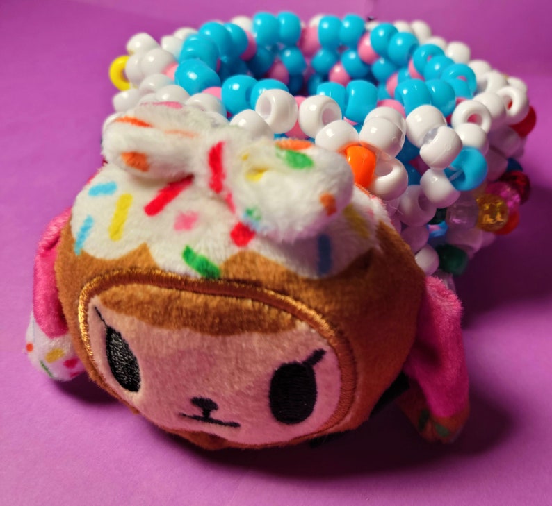 Donuts & Sprinkles Themed 3D Double X-based Kandi Cuff | Etsy