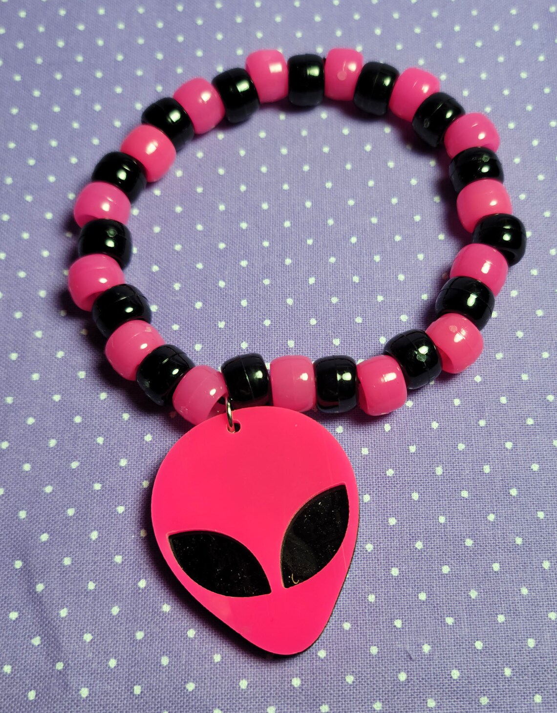 NEON Alien Single Kandi Bracelet Various Colors to Choose - Etsy