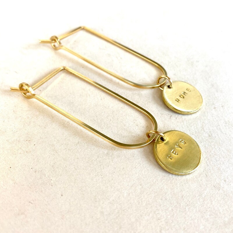 Brass Keychain - Etsy