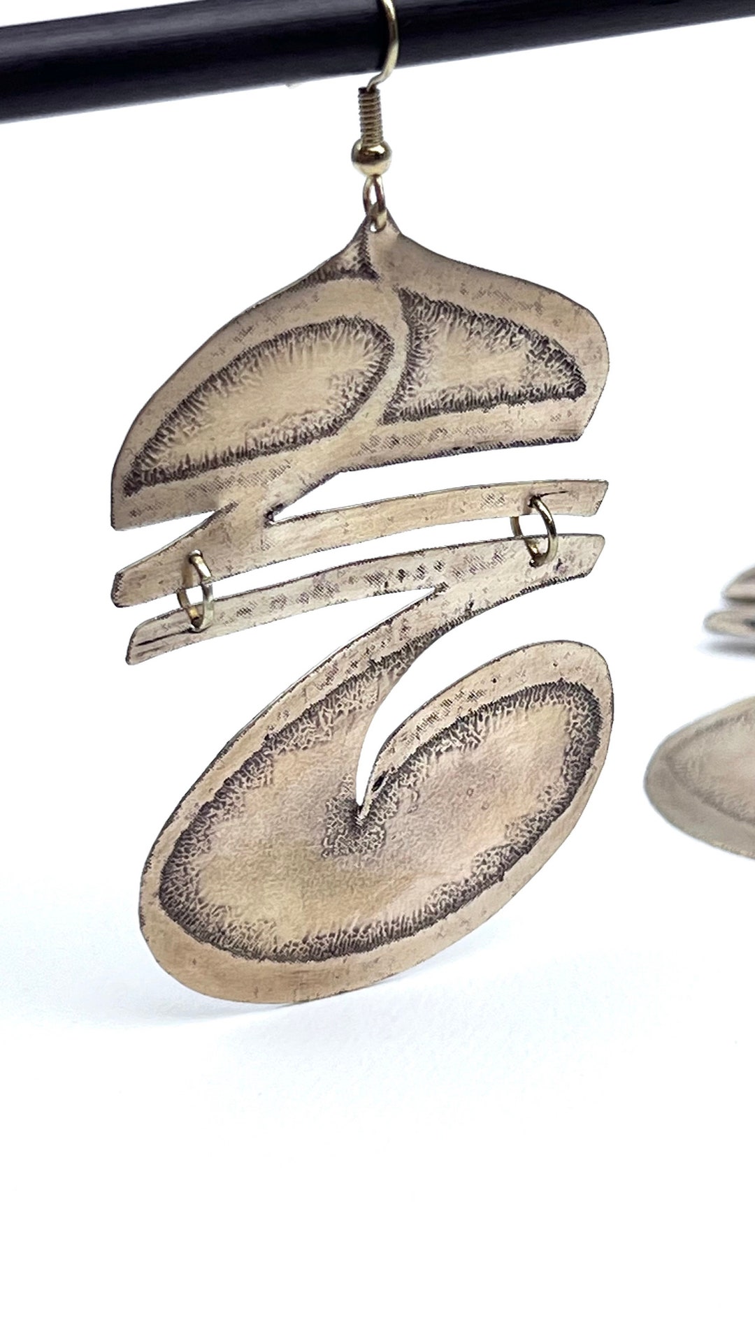 Handmade Etching Calligraphy Heech Earrings, Rumi, Sufi, Molana ...