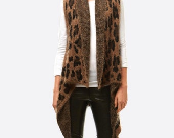 Leopard Print Vest | Etsy