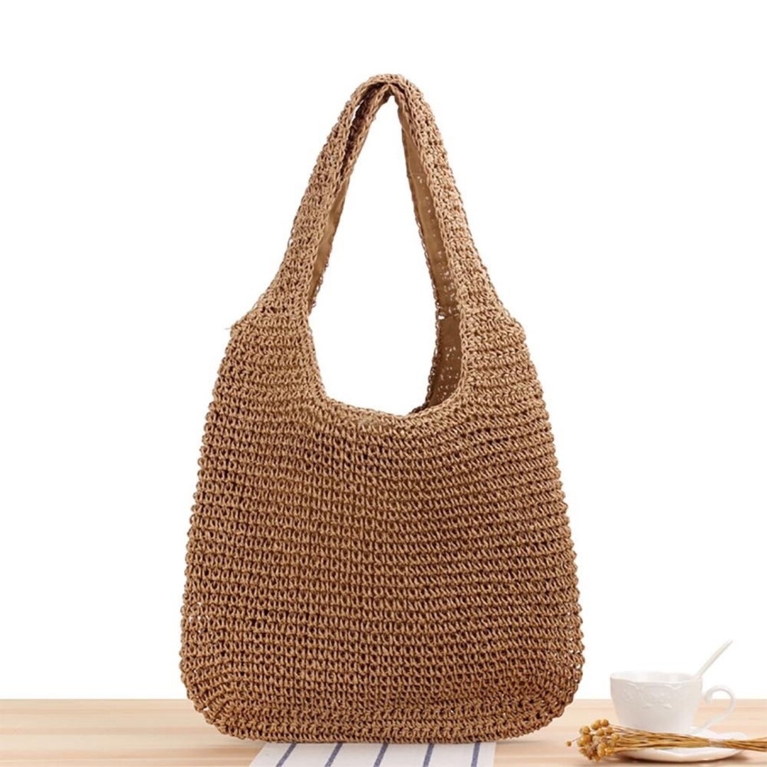 Woven Raffia Tote Bag - Etsy