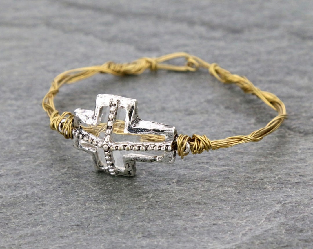 Jewelry Cross Bangle Bracelet - Etsy