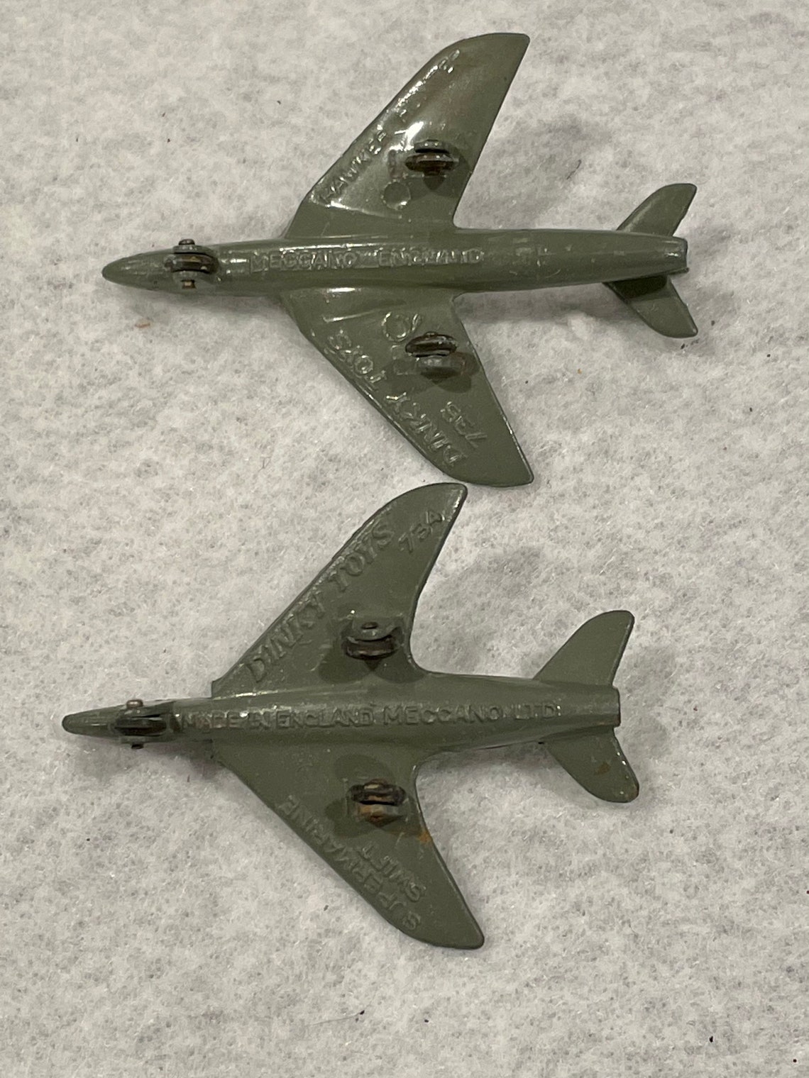 Vintage Dinky Toys British Military Planes 734 and 736 E4 - Etsy
