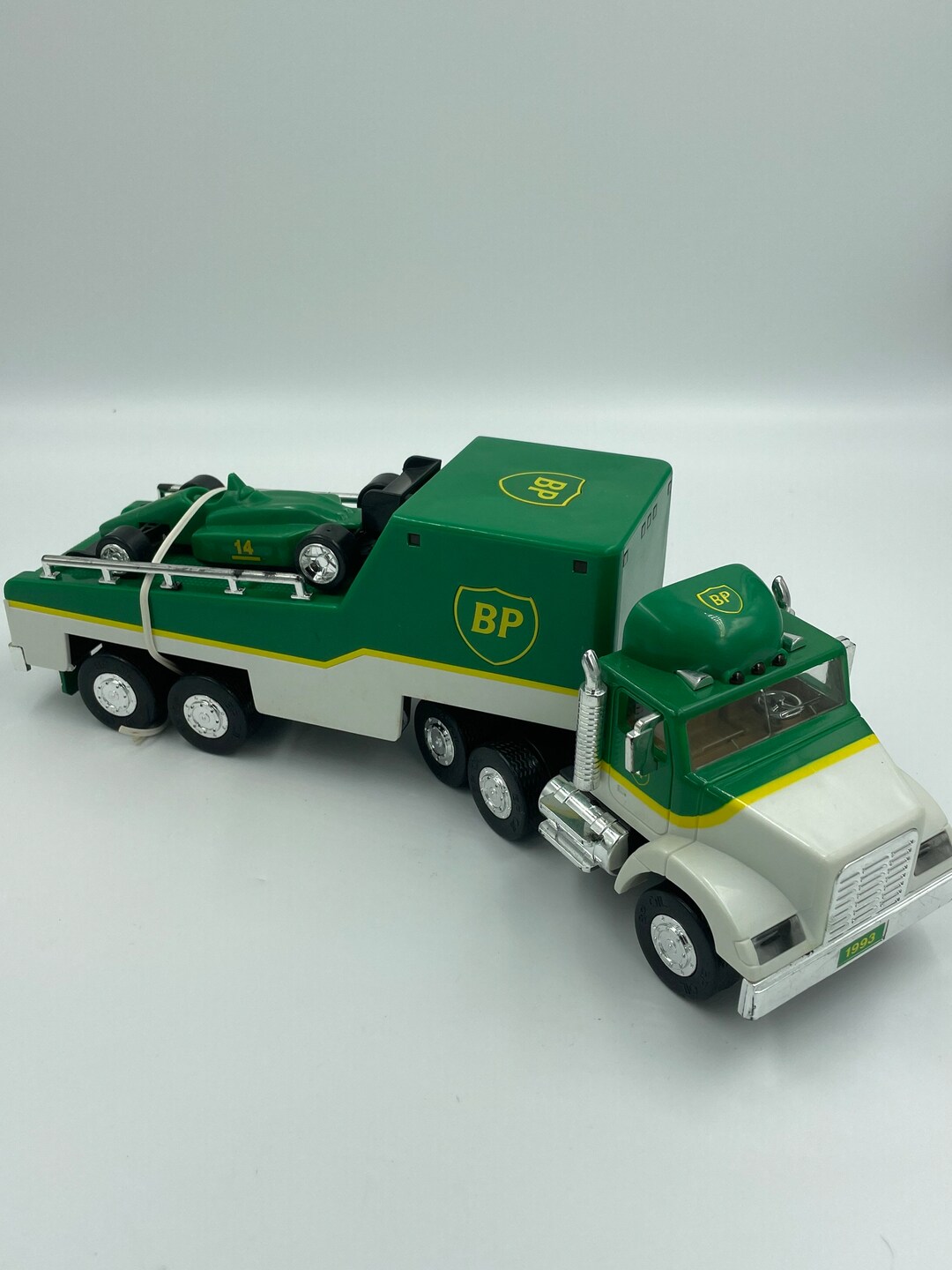 Vintage 1993 BP Toy Race Car Carrier New in Box E3 - Etsy