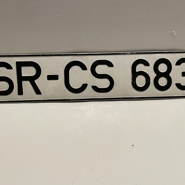 Vintage German License Plate - Etsy