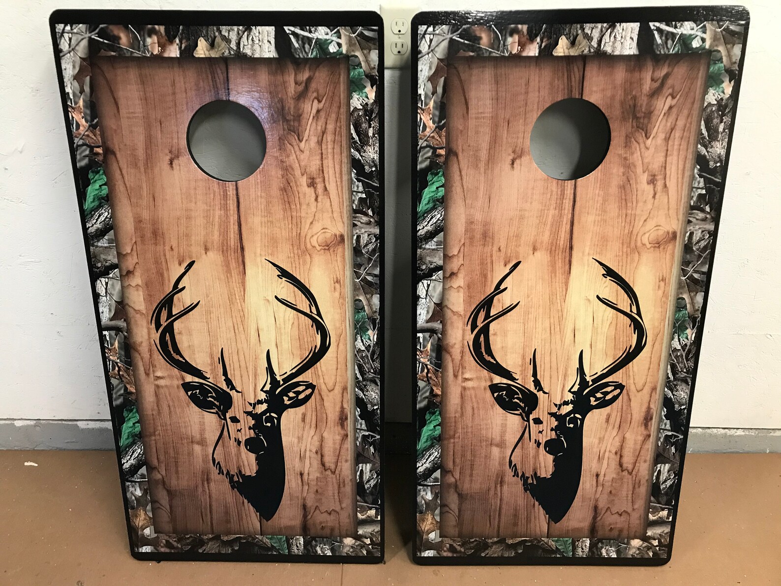 Whitetail Buck Camo Wood Corn Hole Boards Bean Bag Toss | Etsy