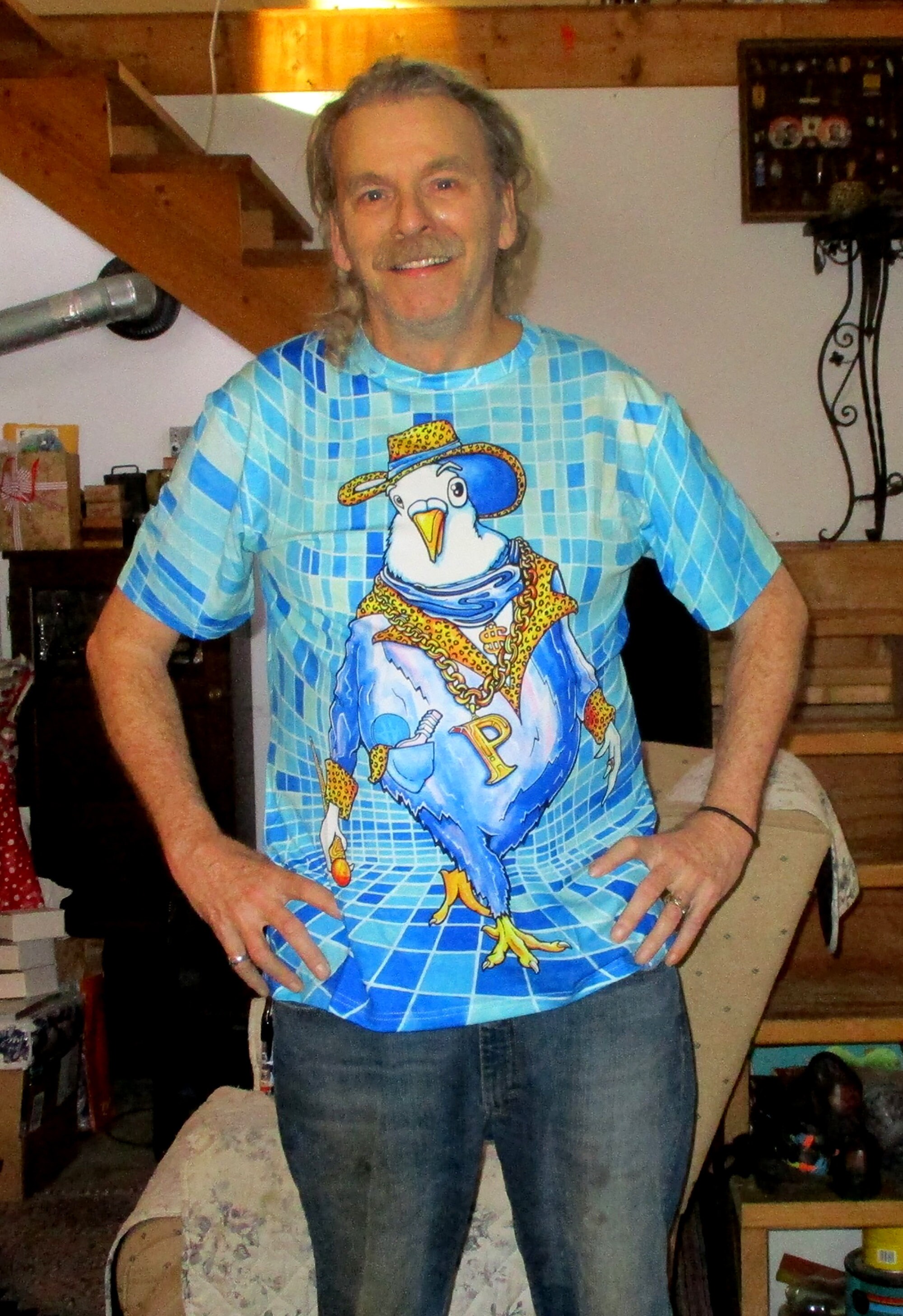 Plump Pimp Pigeon Tee Pigeons Playing Ping Pong Sublimated - Etsy