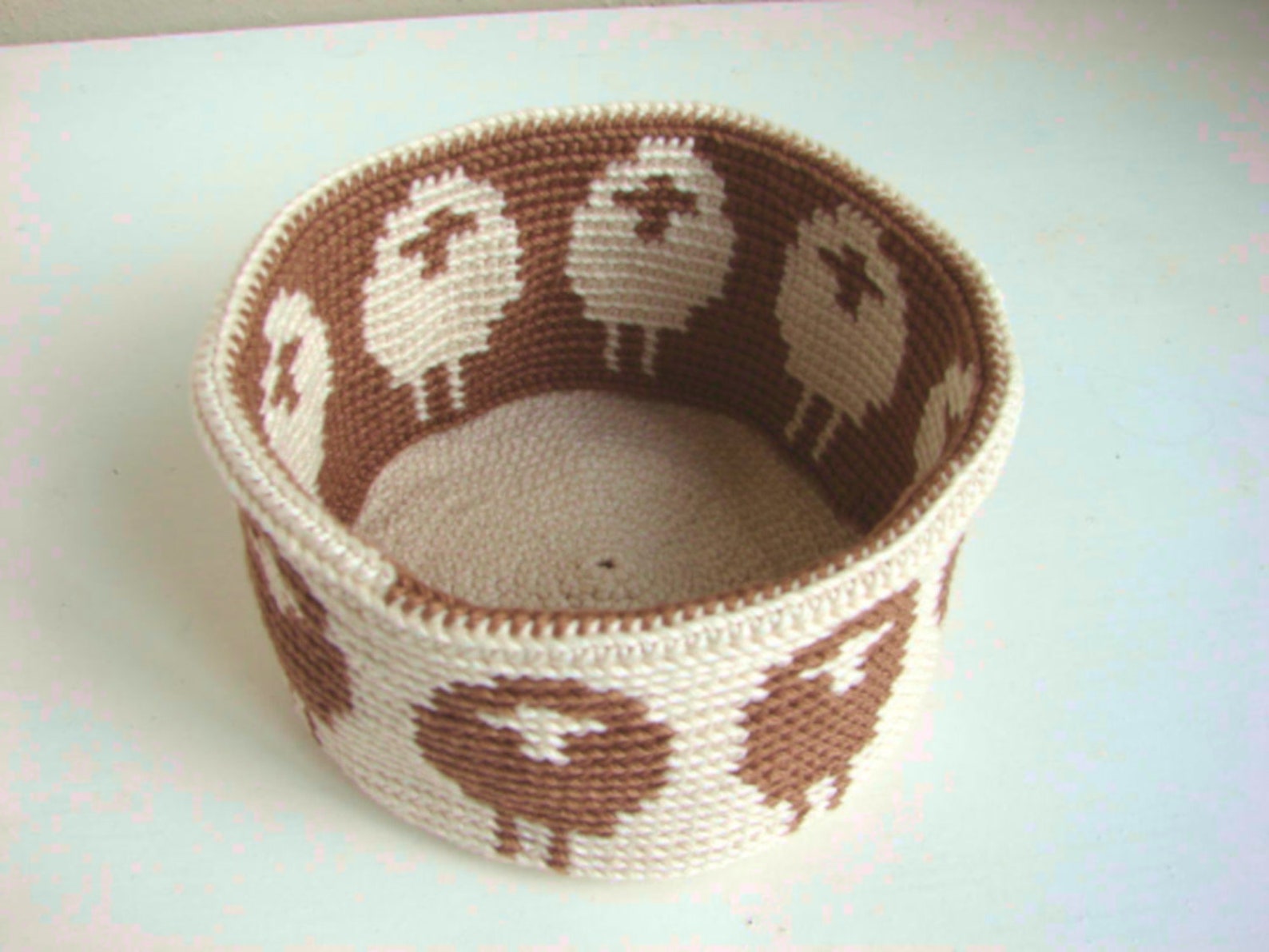 Sheep Basket Crochet Pattern Animal Storage Container - Etsy