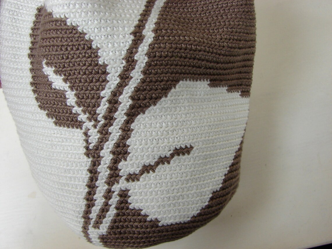 Crochet Pattern Leaves Bag Tapestry Crochet Pattern Mini - Etsy