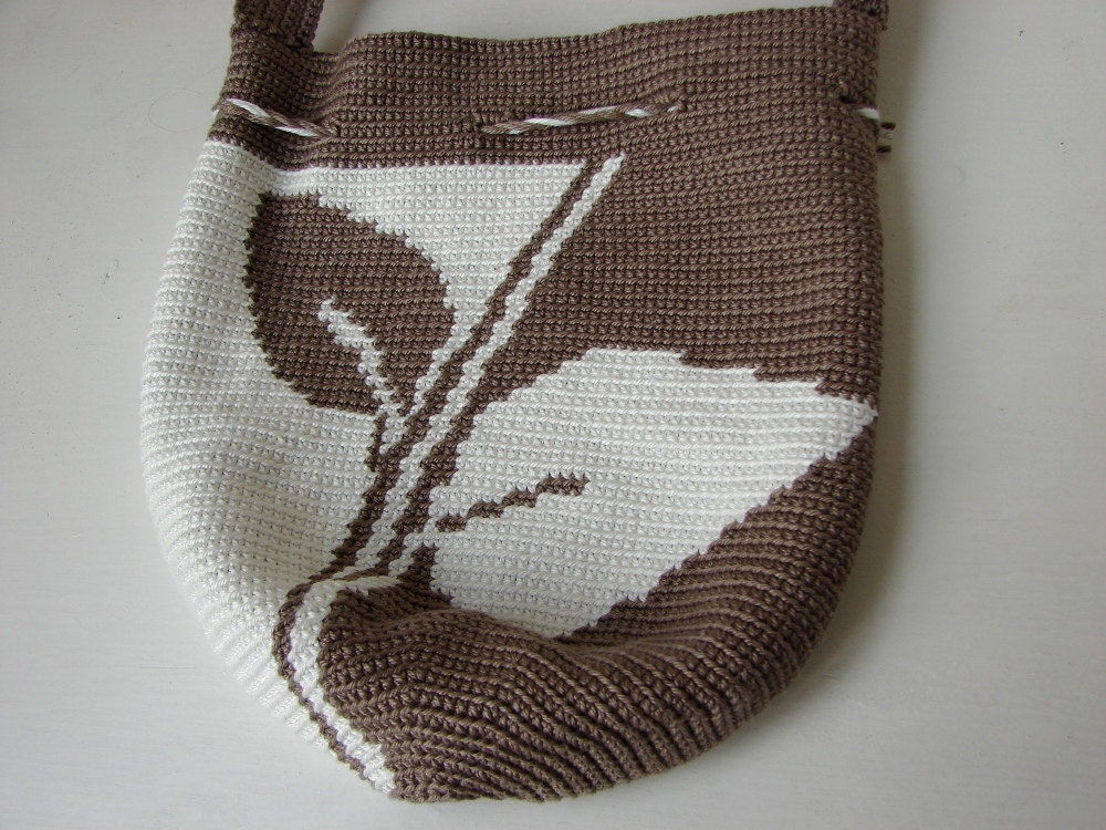 Crochet Pattern Leaves Bag Tapestry Crochet Pattern Mini - Etsy