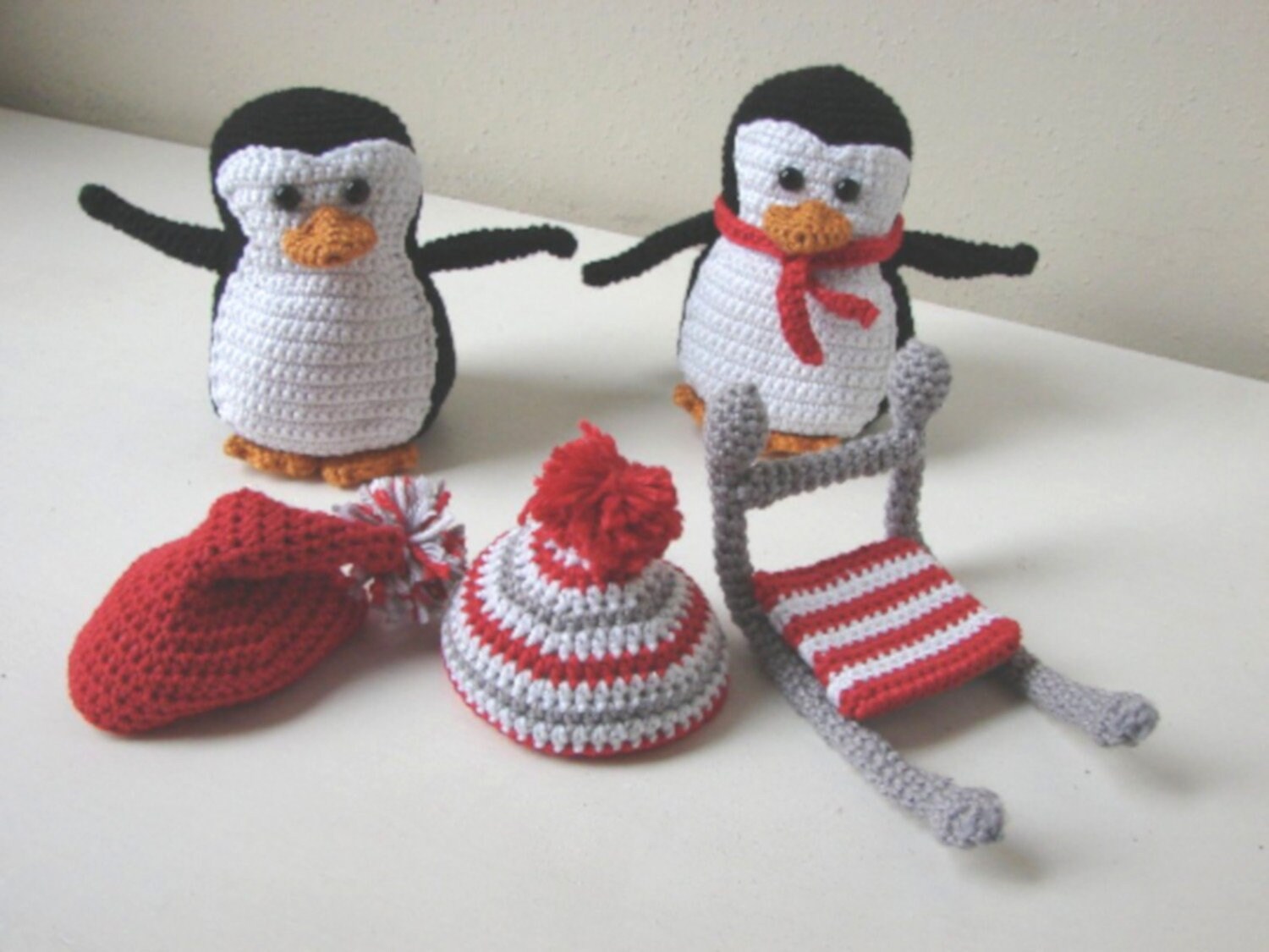 Penguin and Sled Crochet Pattern Winter Amigurumi Animal | Etsy