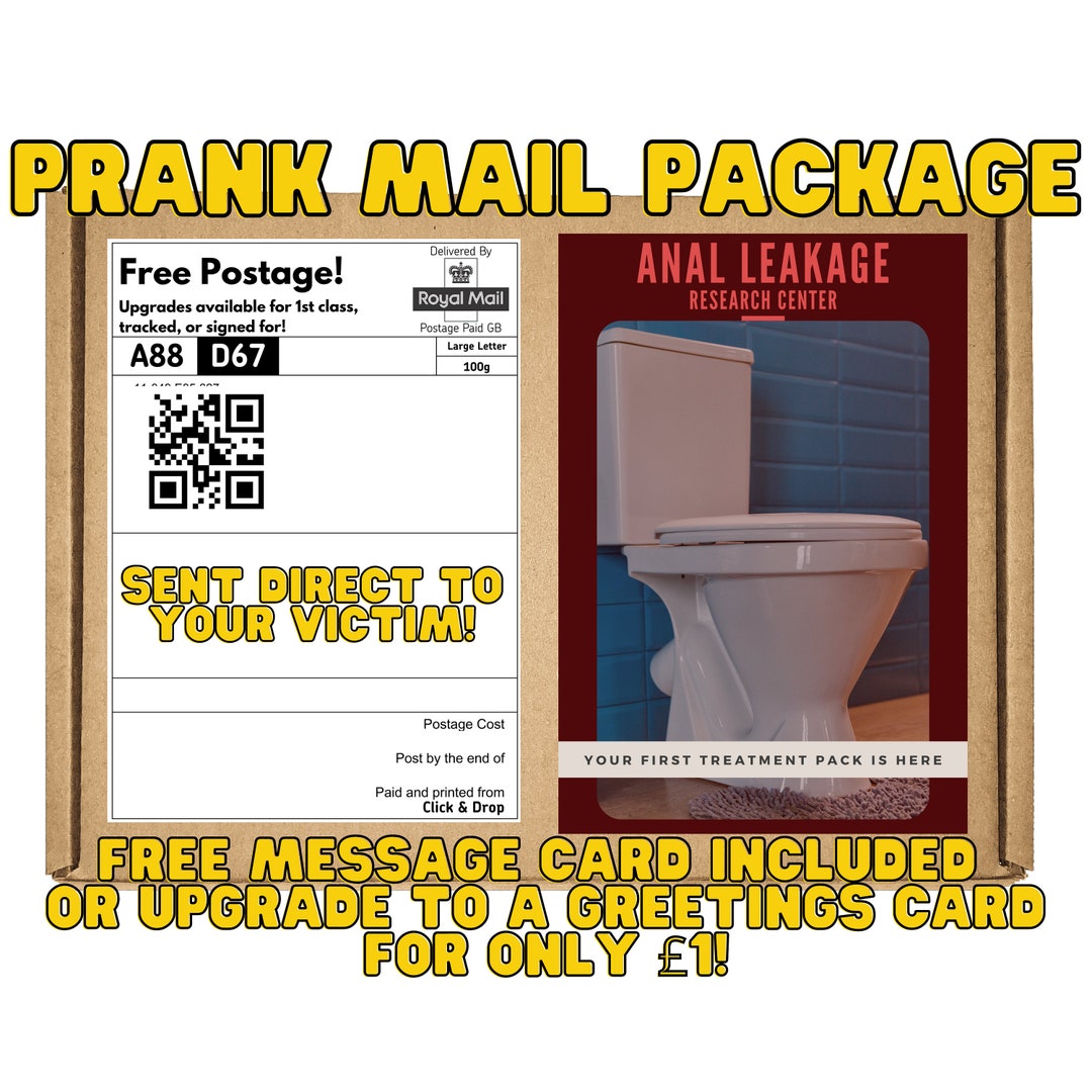 Funny Prank Gift Box - Anal Leakage Kit | Hilarious Gag Gift for ...