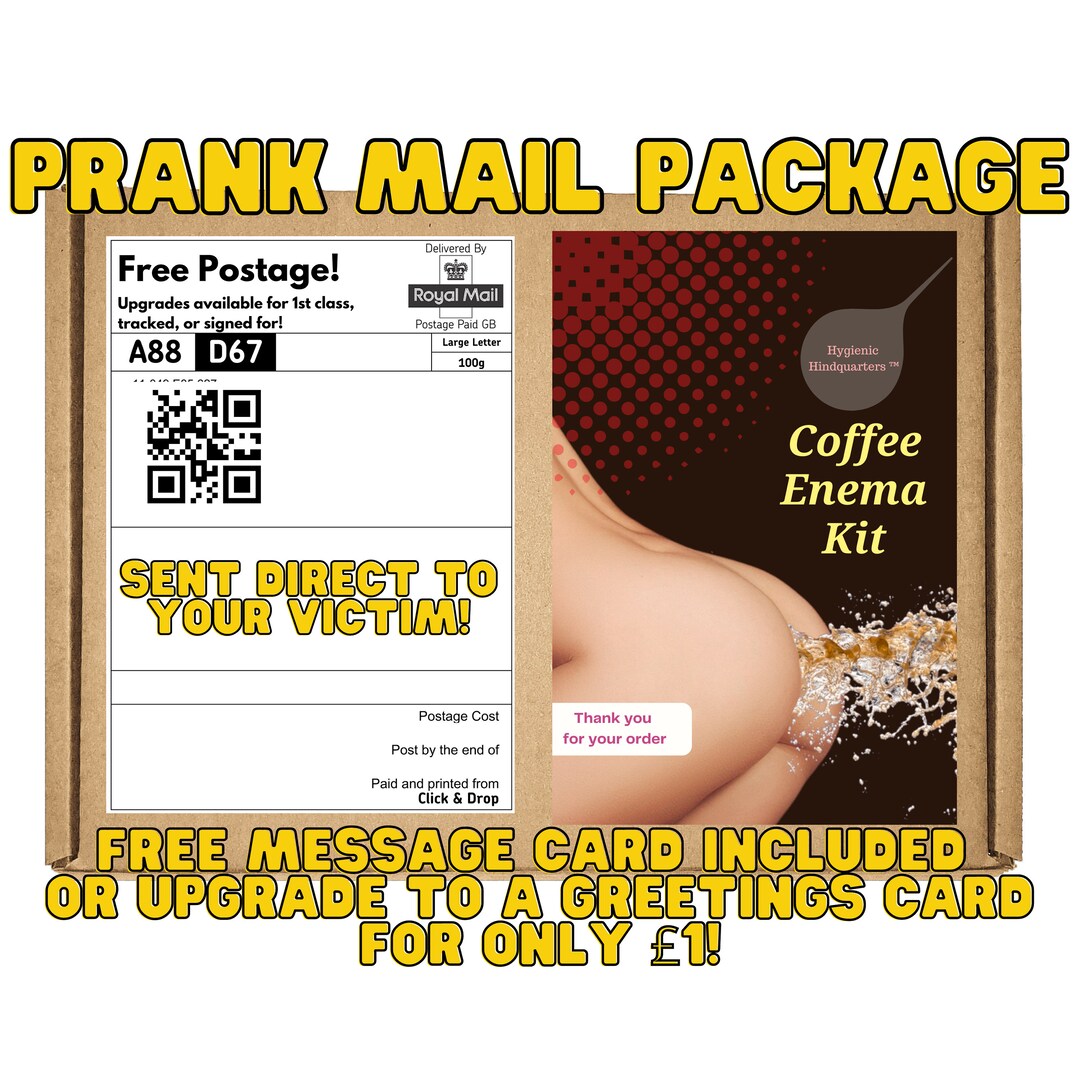 Prank Gift Box - Coffee Enema Kit. Gag Gift/funny Inappropriate Prank Gifts. Send 100% ...