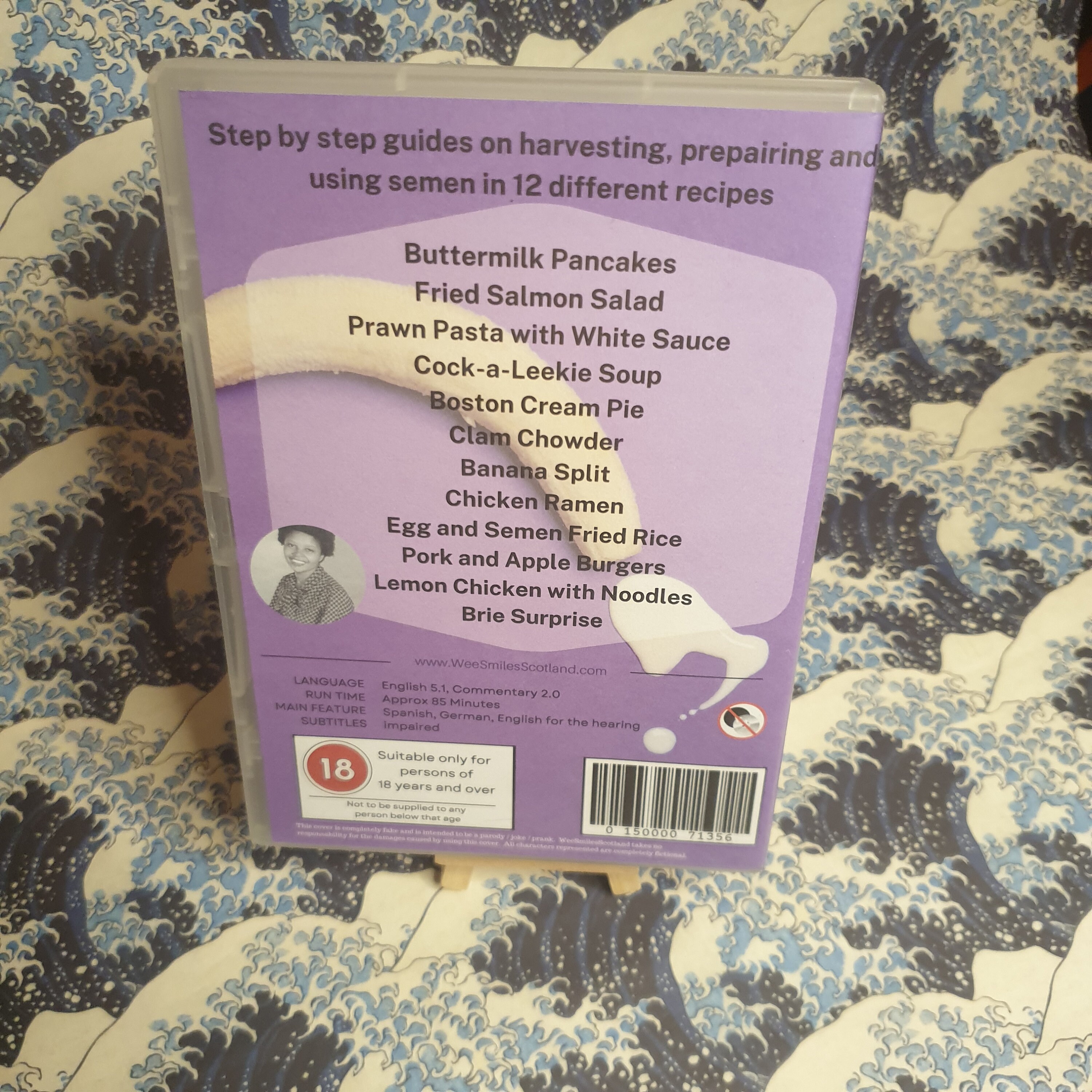 Fake DVD Cover Cooking With Semen Prank Download Print at - Etsy