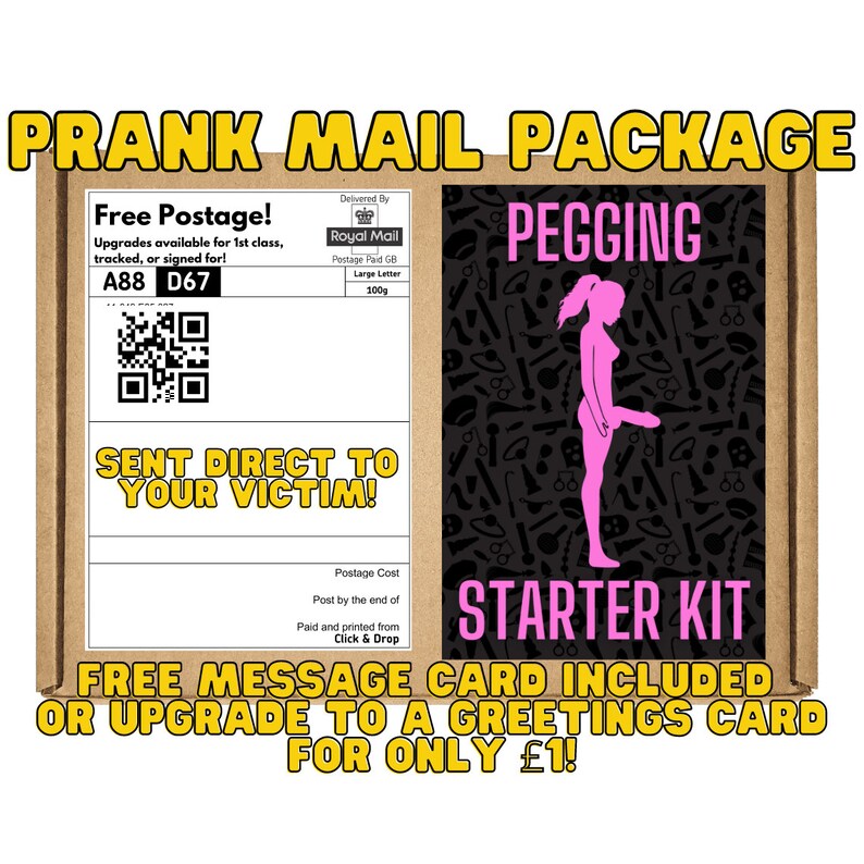 Prank Gift Box Pegging Starter Kit Gag Gift/ Funny - Etsy