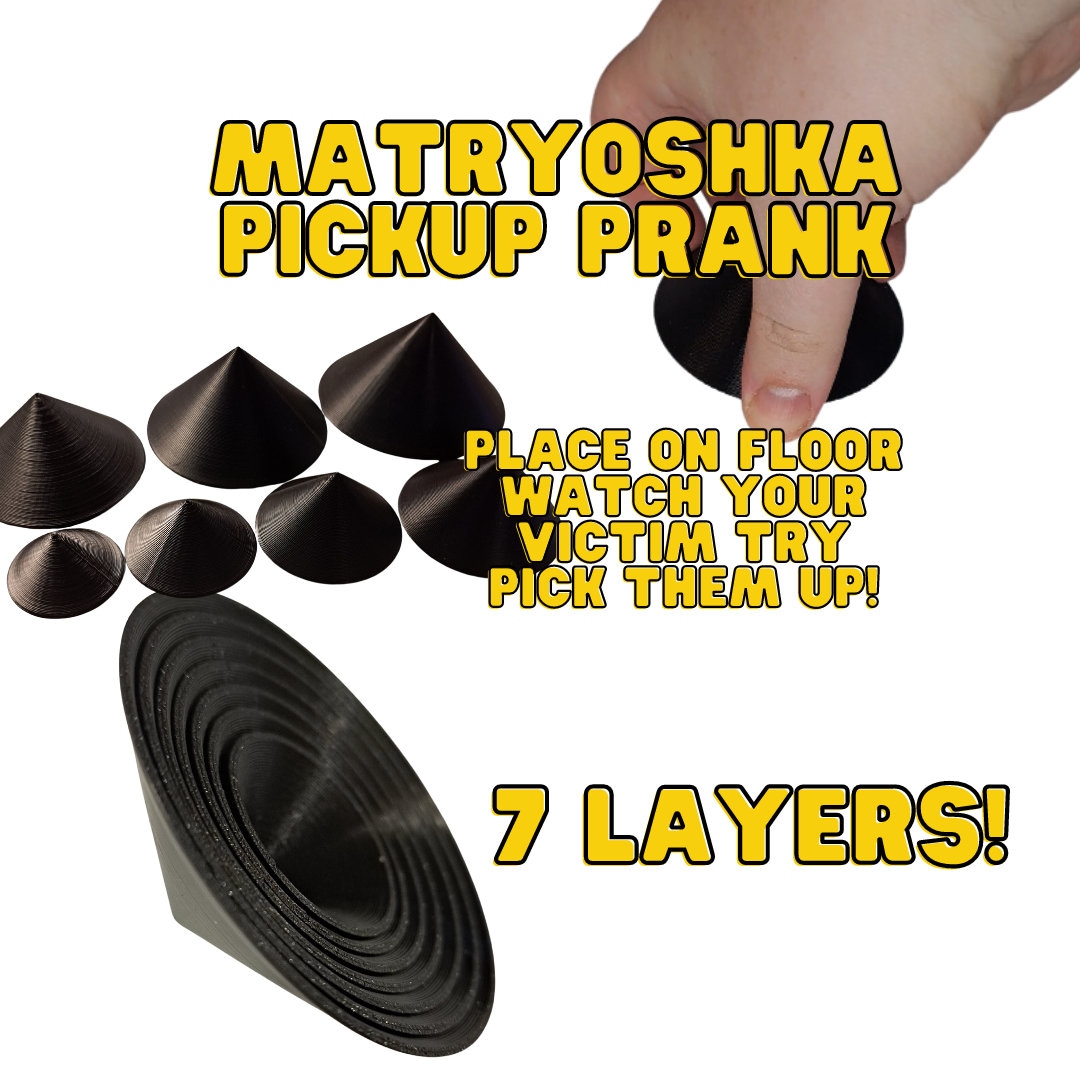 Nested Pick-up Prank 7 Difficult to Pick up Cones. Harmless Prank, Funny Prank. Matryoshka Prank ...