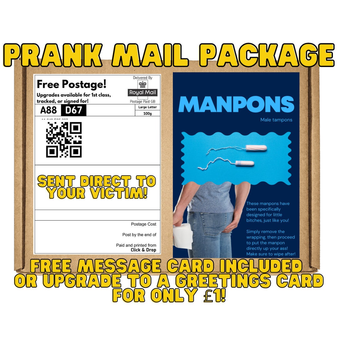 Prank Gift Box - Manpons . Gag Gift/funny Inappropriate Prank Gifts ...