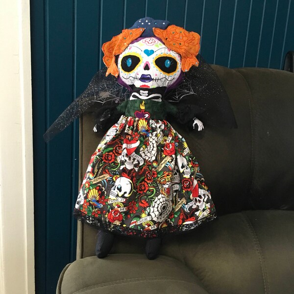 Sugar Skull Doll - Etsy