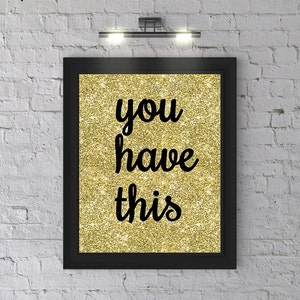 Wall Art PRINTABLE - Motivational Poster, Digital Download, Print, Wall ...