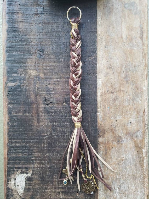 Braided Leather Key Chains