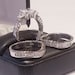 4 Ct Princess Cut Wedding Ring Set Engagement Ring Wedding Band Diamond ...
