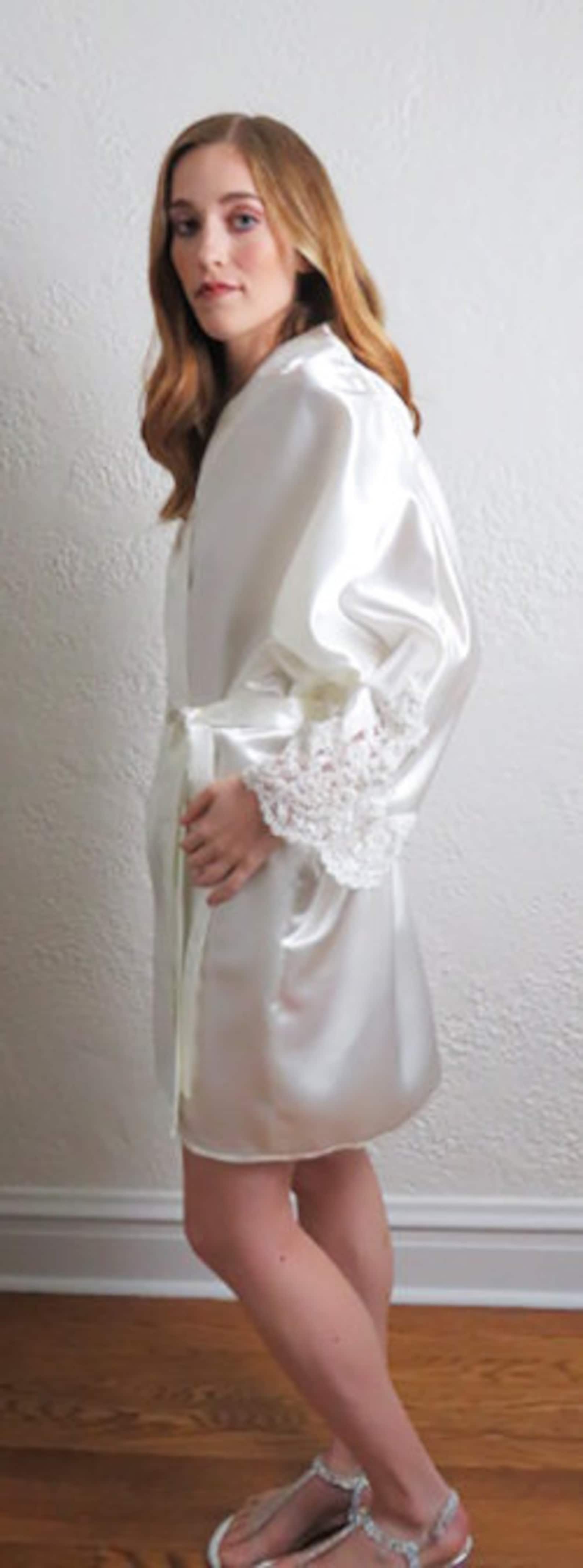 Bridal Robe Custom Made Upcycled From Wedding Gown - Etsy