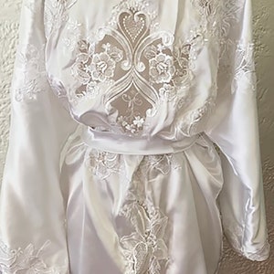 Bridal Robe Custom Made Upcycled From Wedding Gown - Etsy