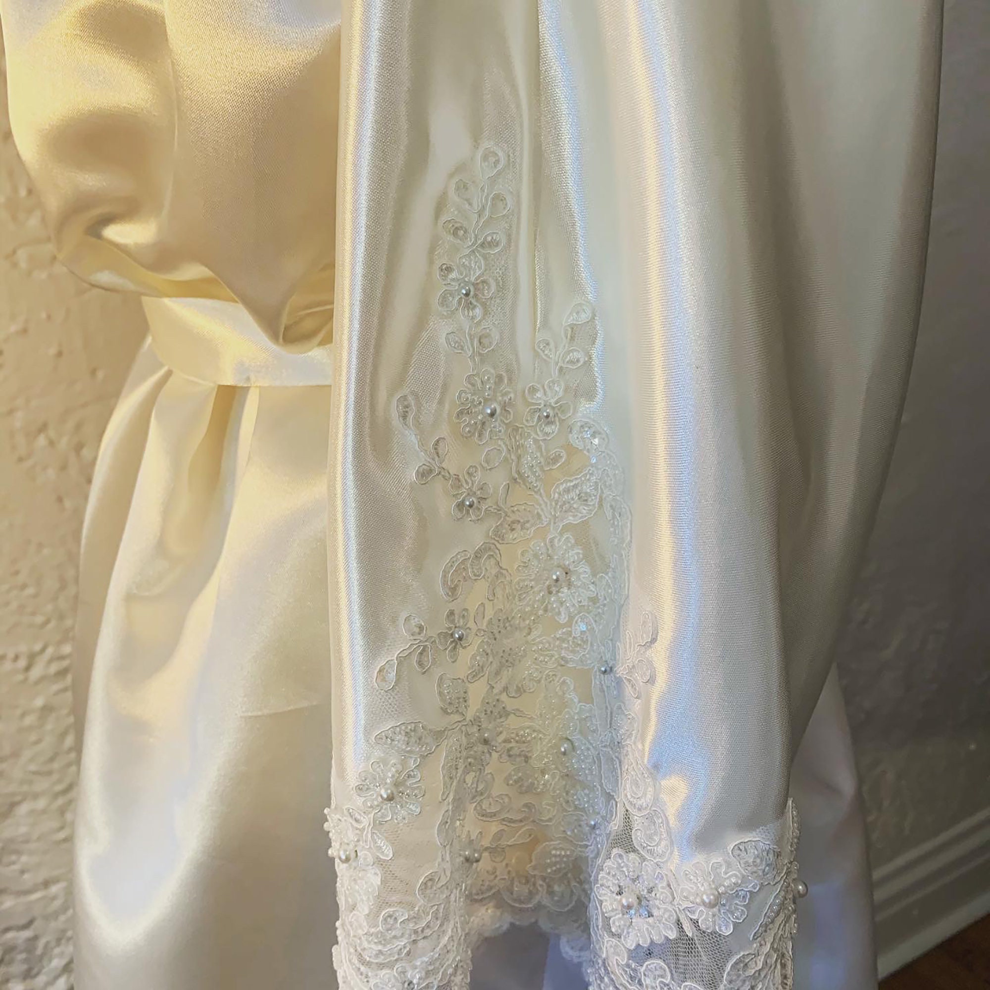 Bridal Robe Custom Made Upcycled From Wedding Gown - Etsy