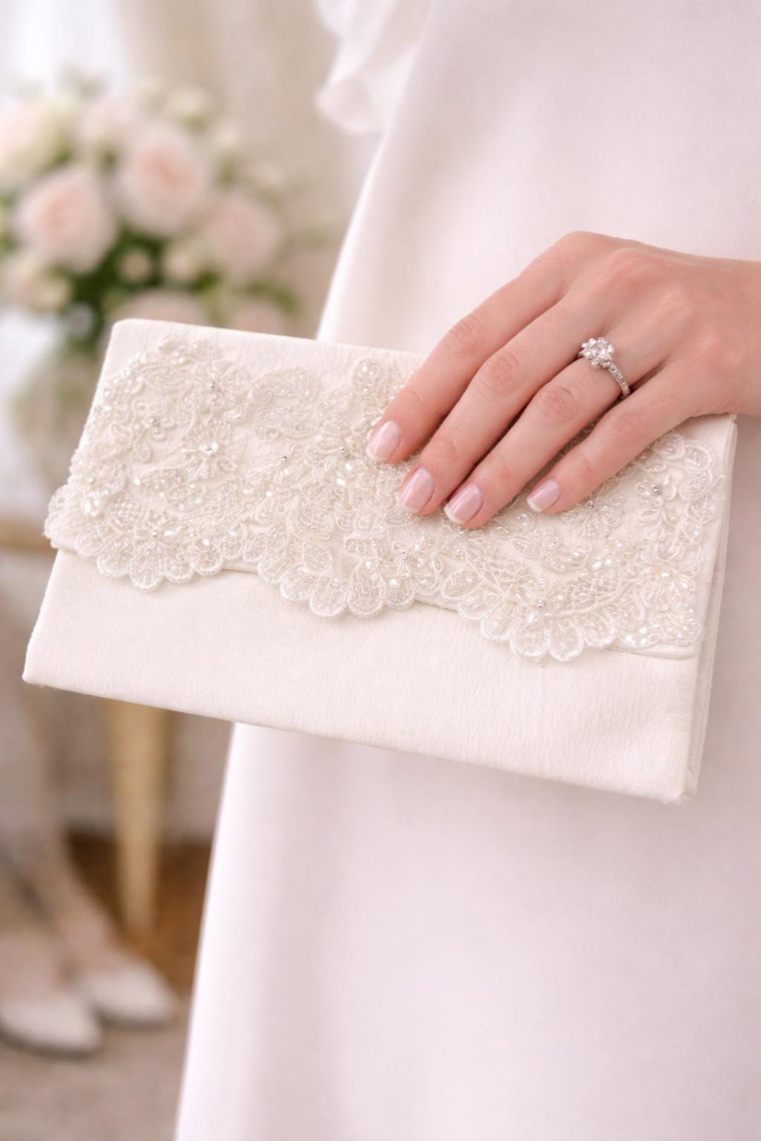 Wedding Dress Clutch Purse | Bridal Envelope Bag - Etsy