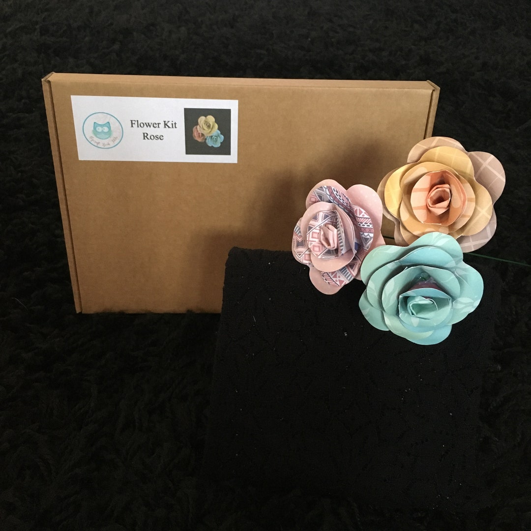 Rose Paper Flower Making Kit - Gift for Her / Birthday / Mother ...