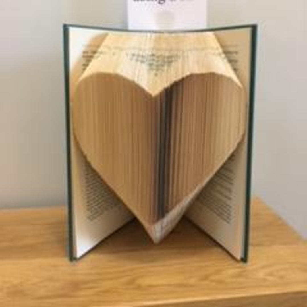 Heart Book Folding Pattern - Etsy