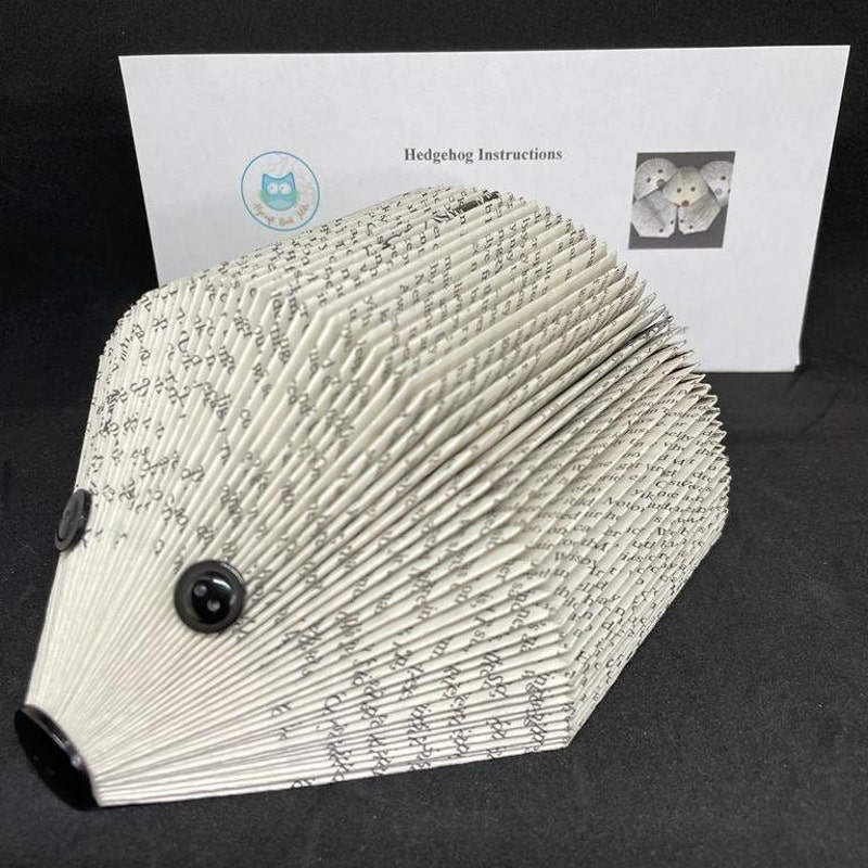 Paper Hedgehog Book - Etsy UK